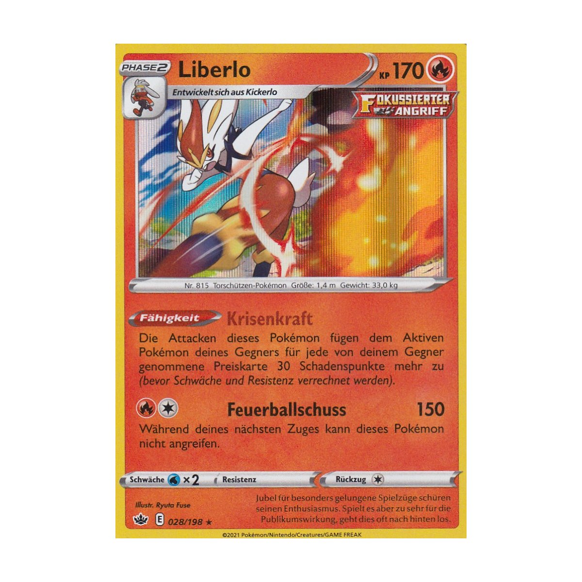 Liberlo 028/198 HOLO Schaurige Herrschaft Pokemon Karte kaufen