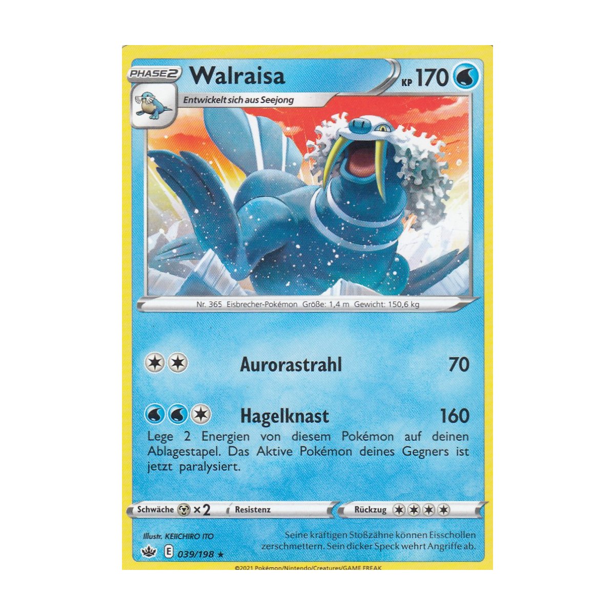 Walraisa 039/198 Schaurige Herrschaft Pokemon Karte kaufen