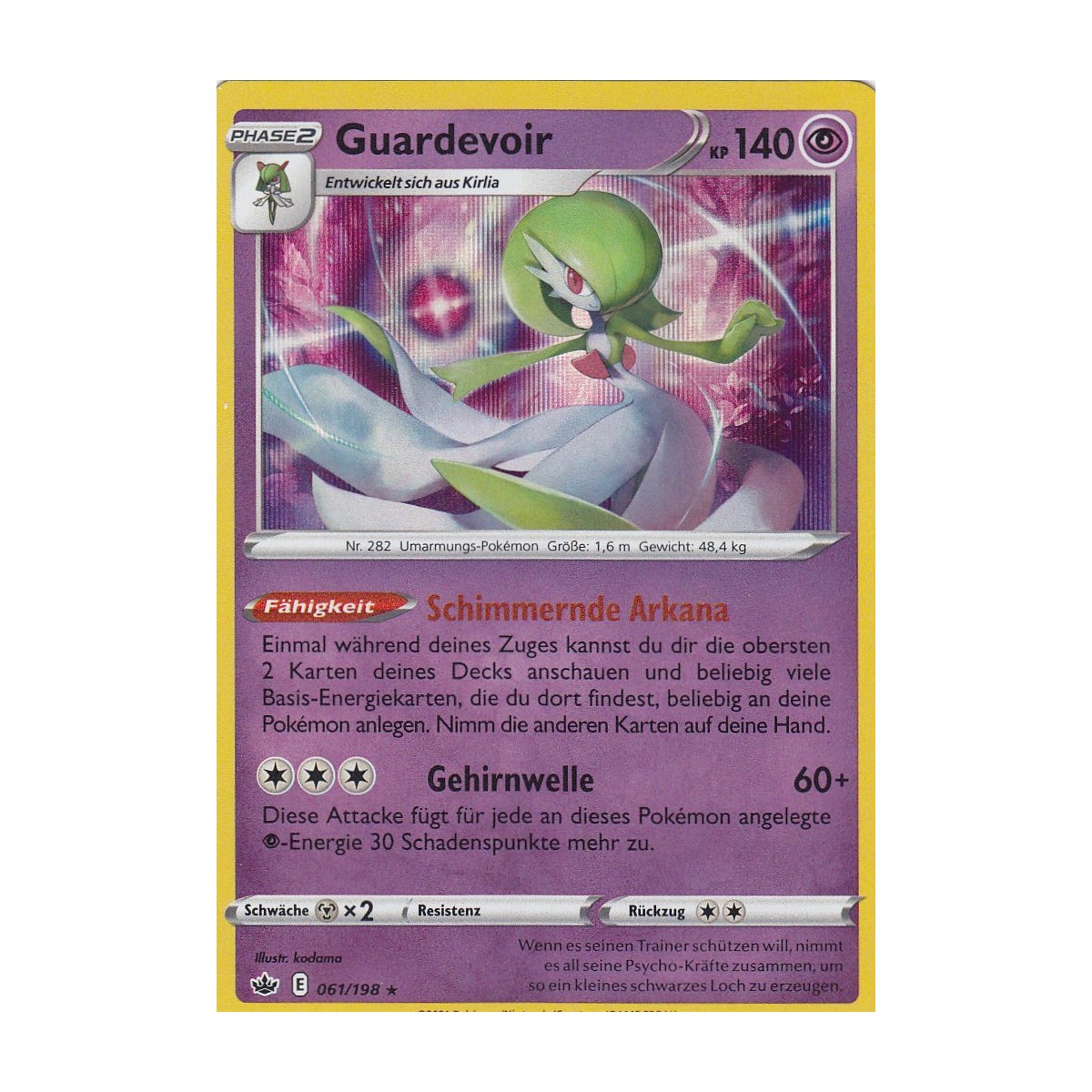 Guardevoir 061/198 HOLO Schaurige Herrschaft Pokemon Karte kaufen