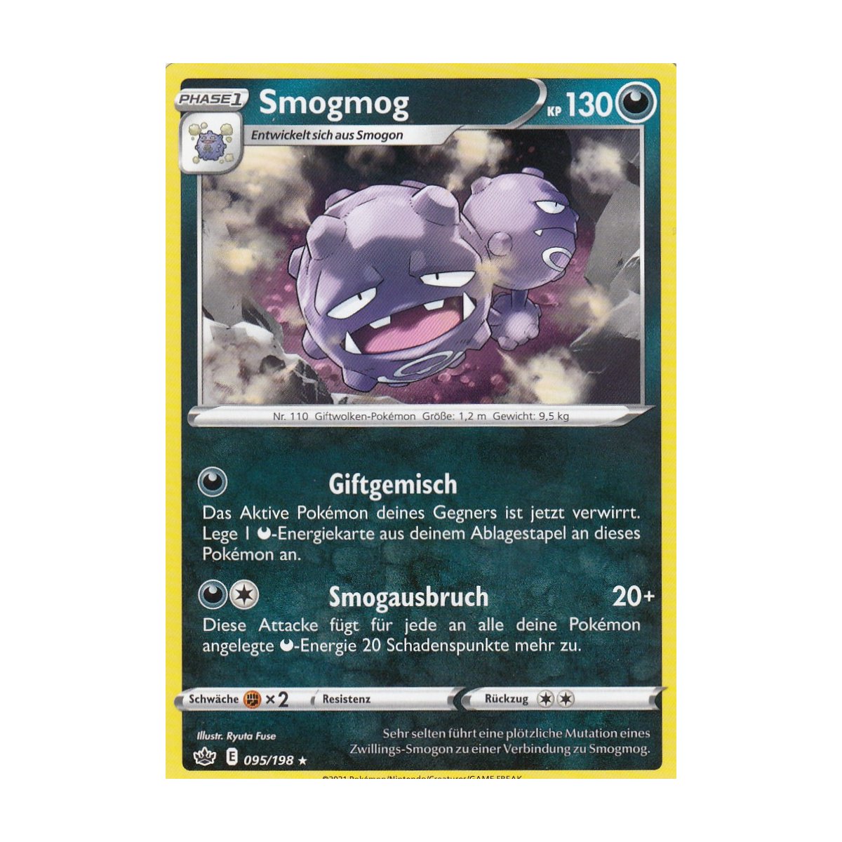 Smogmog 095/198 Schaurige Herrschaft Pokemon Karte günstig kaufen