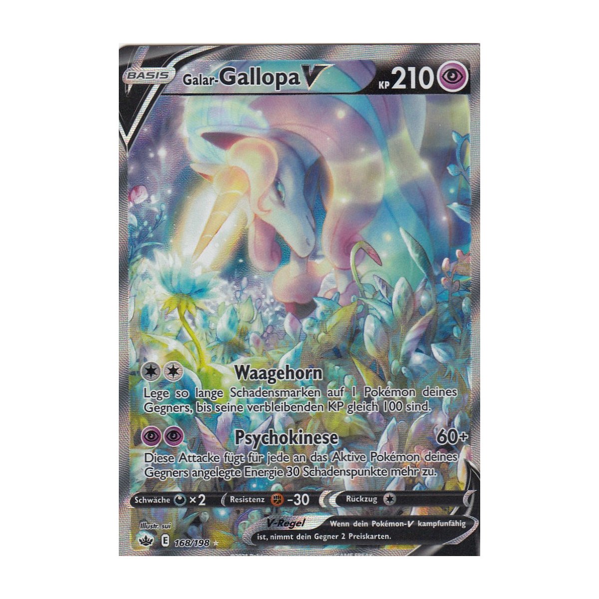 Galar-Gallopa-V 168/198 FULLART Schaurige Herrschaft Pokemon Karte kaufen