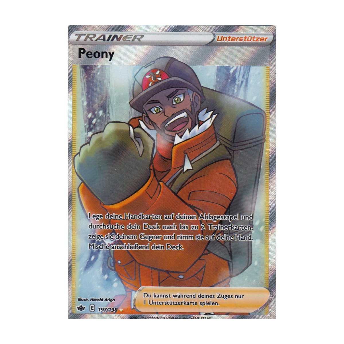Peony 197/198 FULLART Schaurige Herrschaft Pokemon Karte kaufen