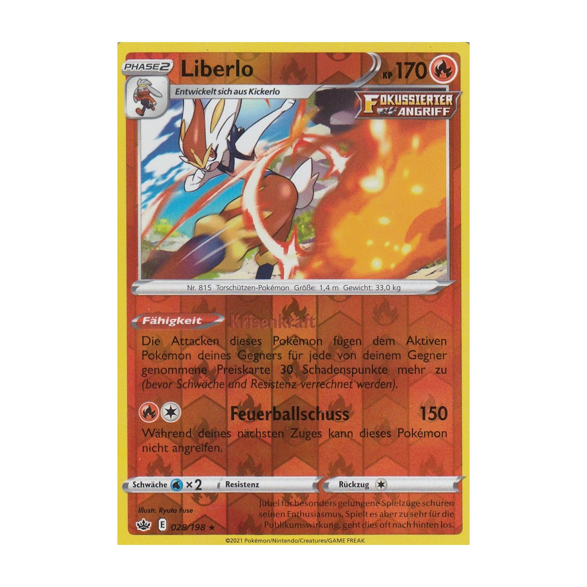 Liberlo 028/198 HOLO REVERSE HOLO Schaurige Herrschaft Pokemon Karte kaufen