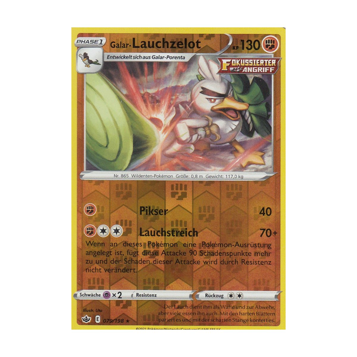 Galar-Lauchzelot 079/198 REVERSE HOLO Schaurige Herrschaft Pokemon ...