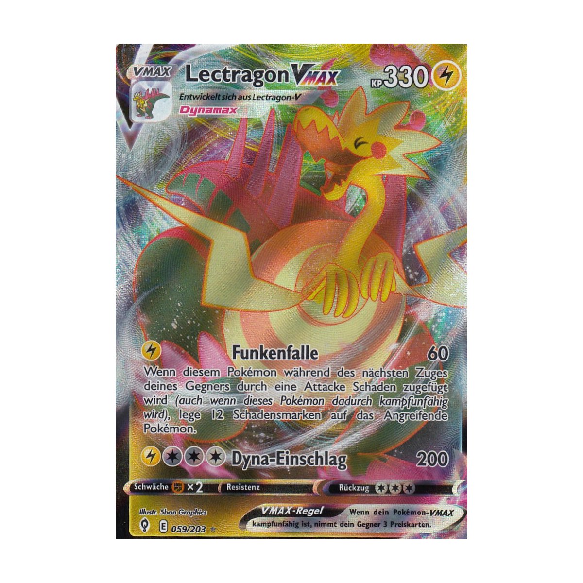 Lectragon-VMAX 059/203 HOLO Drachenwandel Pokemon Karte kaufen