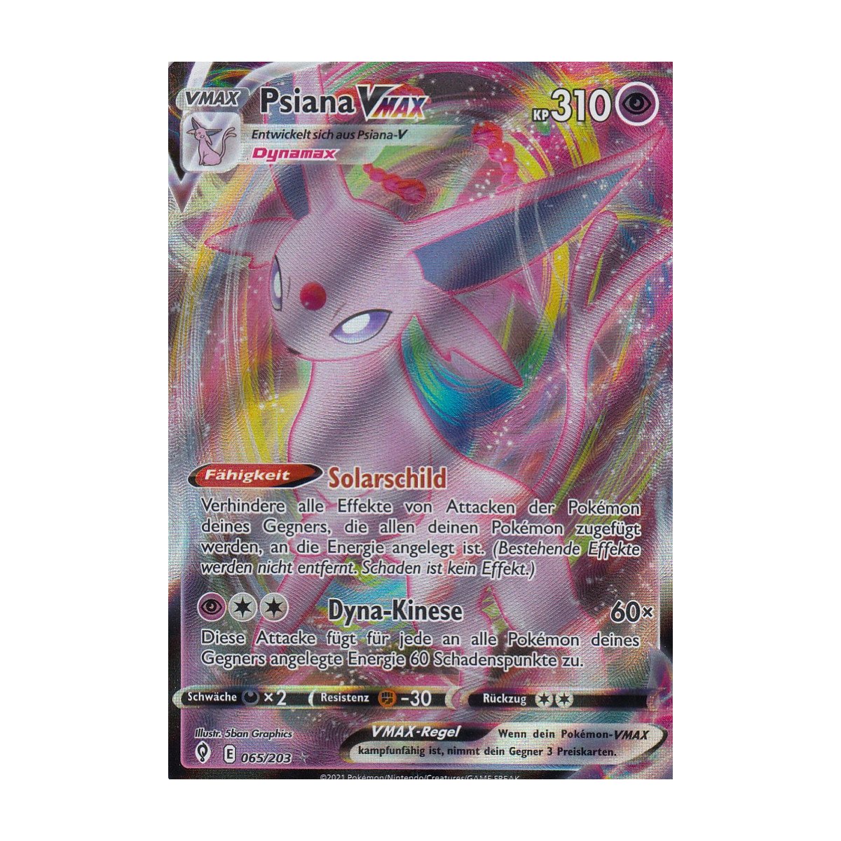 Psiana-VMAX 065/203 HOLO Drachenwandel Pokemon Karte kaufen