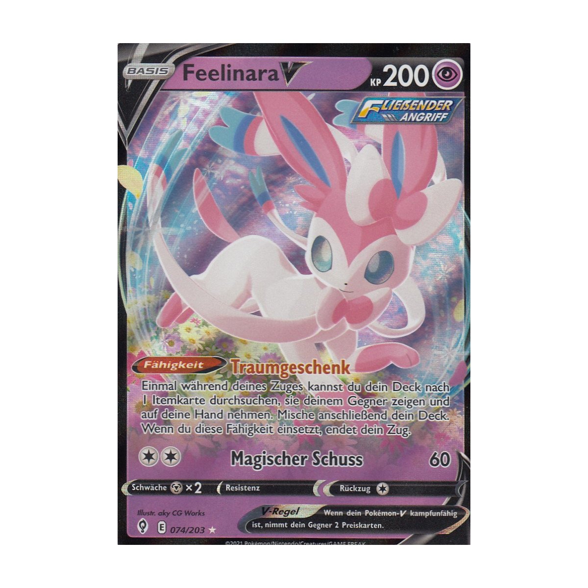 Feelinara-V 074/203 HOLO Drachenwandel Pokemon Karte kaufen