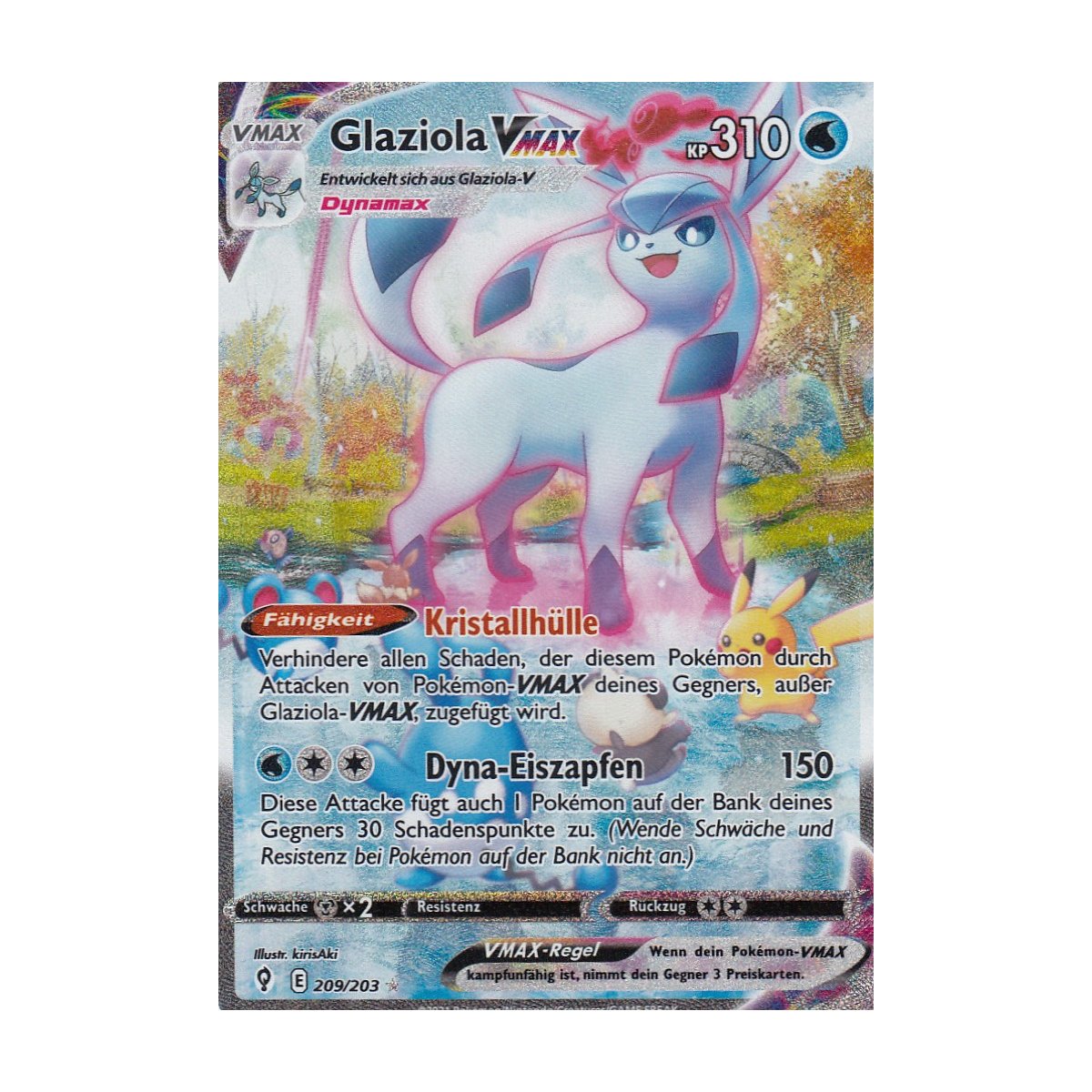 Glaziola-VMAX 209/203 Drachenwandel Pokemon Karte günstig kaufen