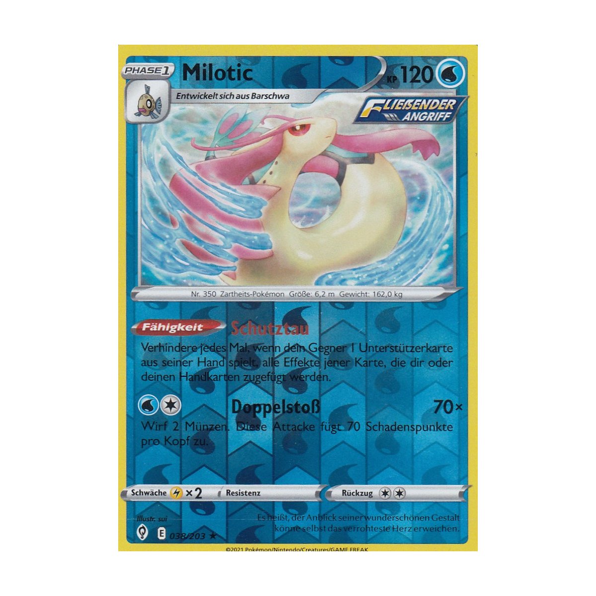 Milotic 038/203 REVERSE HOLO Drachenwandel Pokemon Karte kaufen