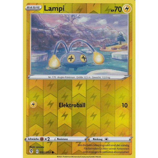 Lampi 052/203 REVERSE HOLO Drachenwandel Pokemon Karte kaufen