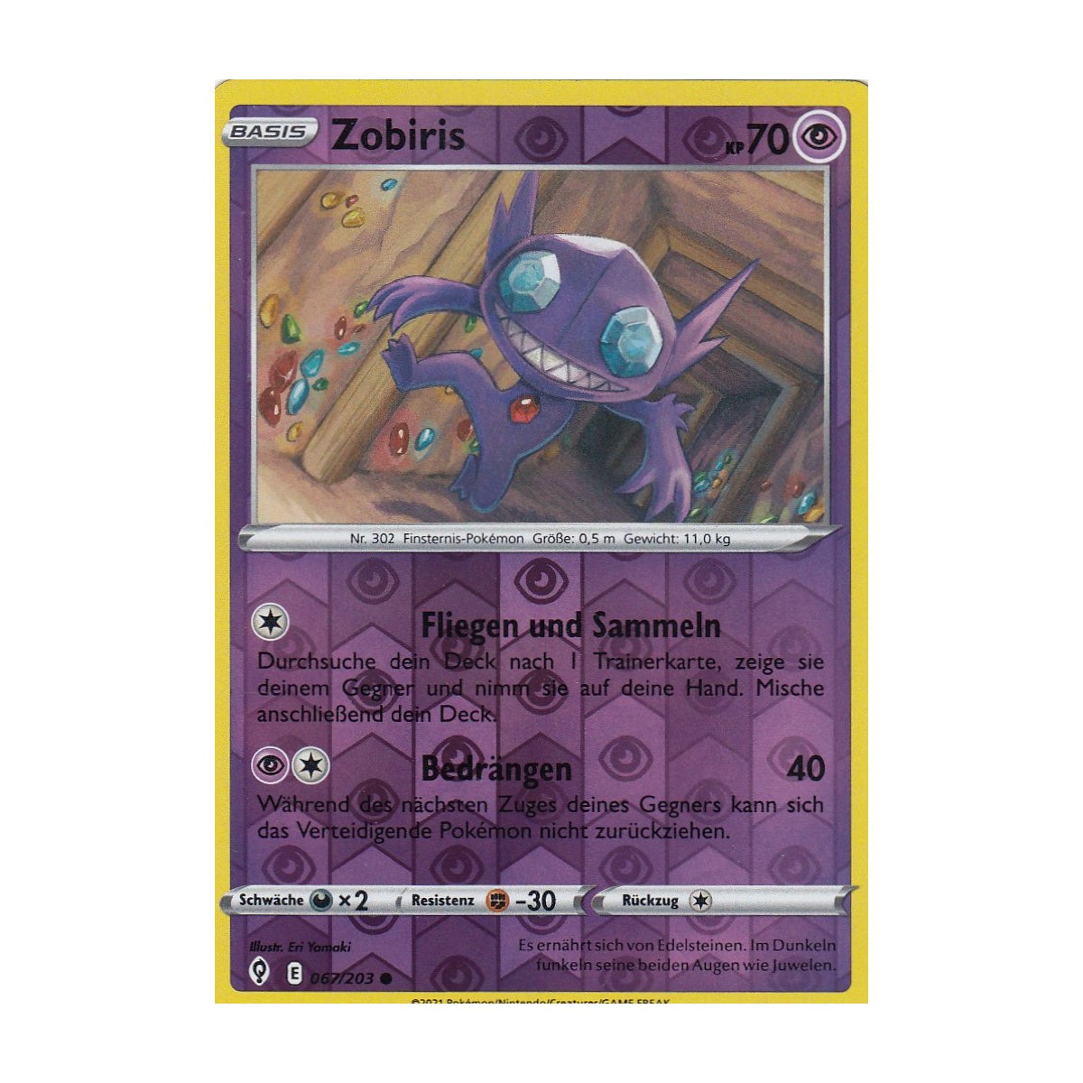 Zobiris 067/203 REVERSE HOLO Drachenwandel Pokemon Karte kaufen