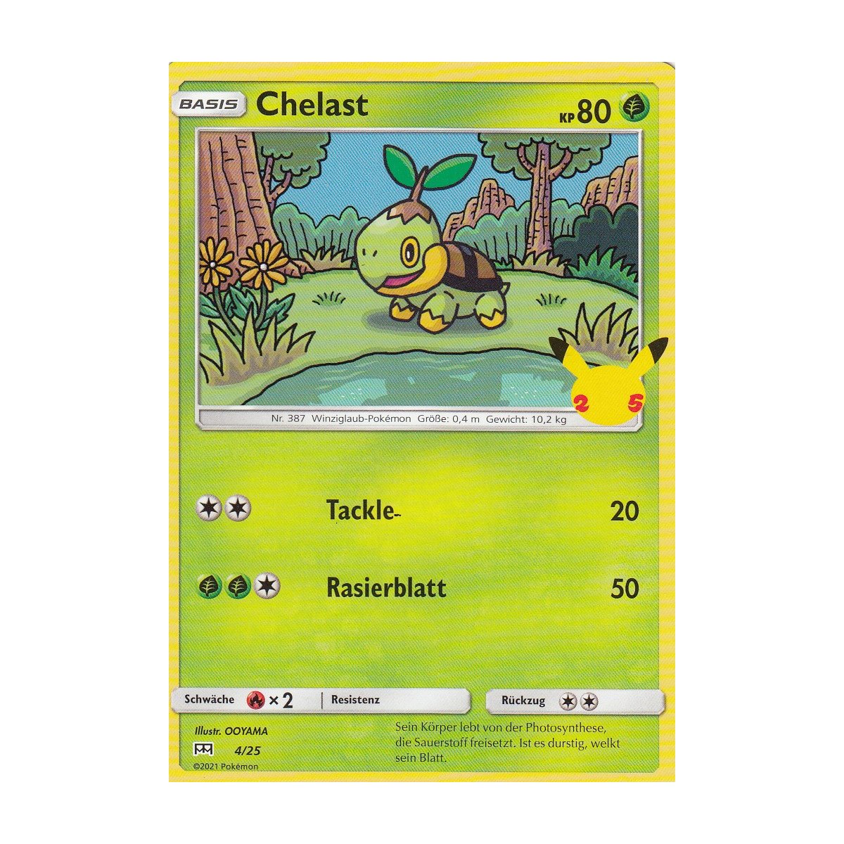 Chelast 4/25 McDonalds2021 Pokemon Karte günstig kaufen