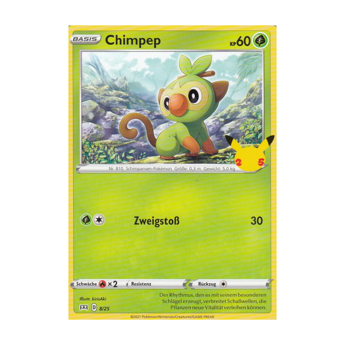 Chimpep 8/25 McDonalds2021 Pokemon Karte günstig kaufen