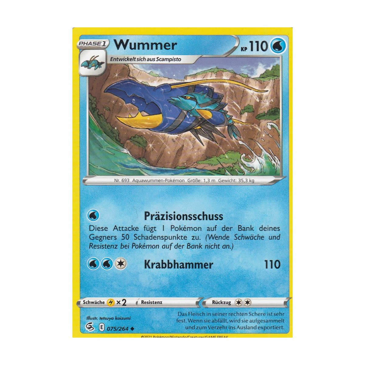 Wummer 075/264 Fusions Angriff Pokemon Karte günstig kaufen