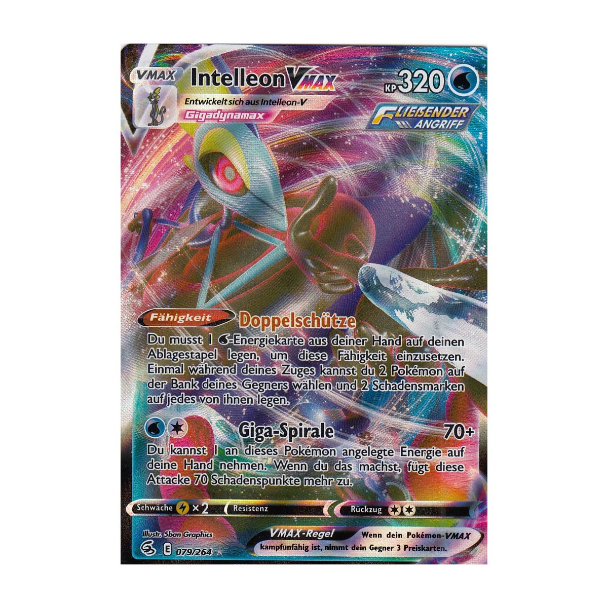 Intelleon-VMAX 079/264 FULLART Fusions Angriff Pokemon Karte kaufen