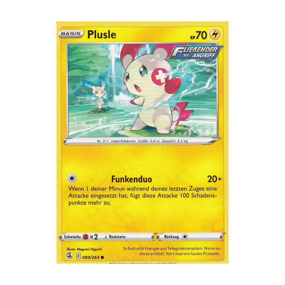 Plusle 089/264 Fusions Angriff Pokemon Karte günstig kaufen