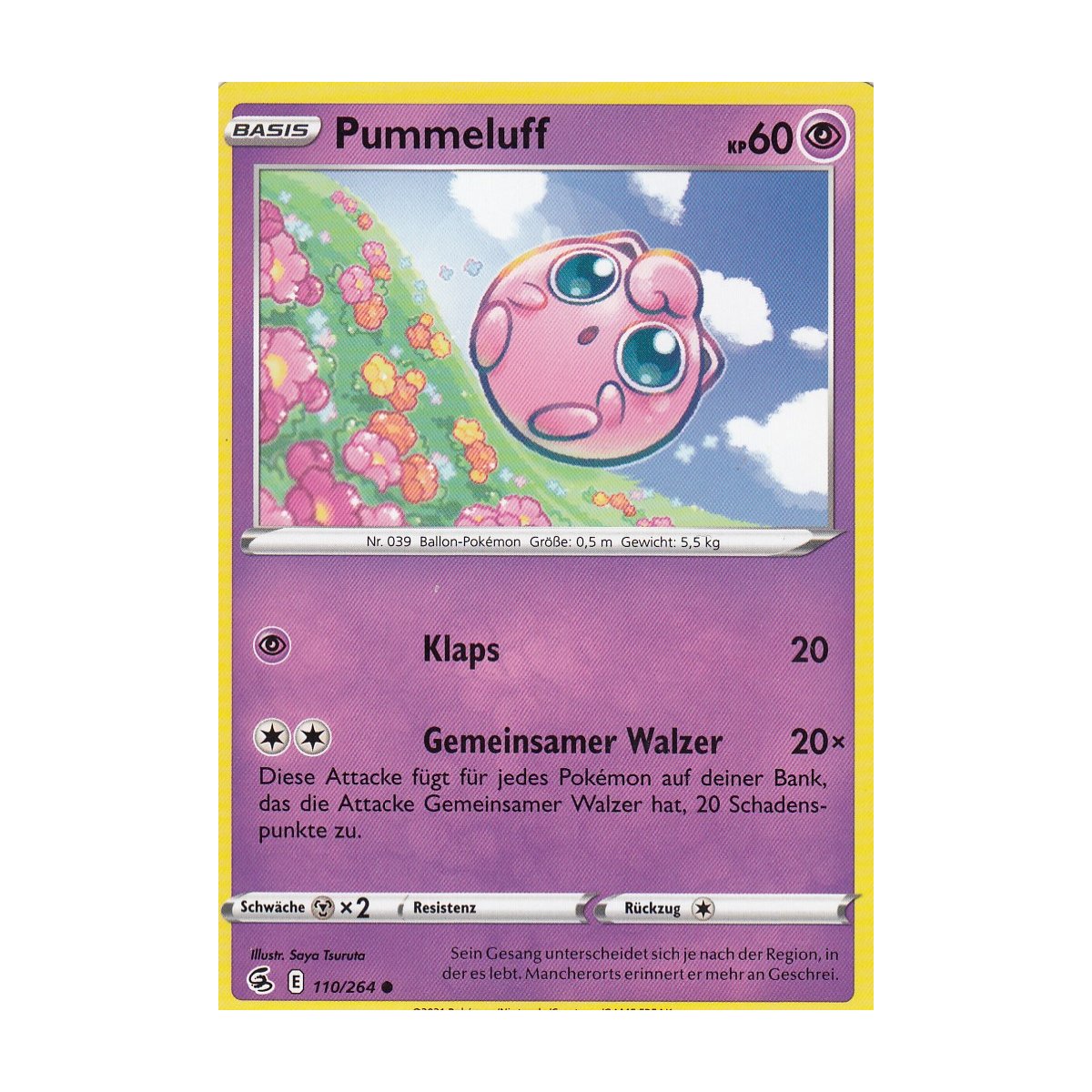 Pummeluff 110/264 Fusions Angriff Pokemon Karte günstig kaufen