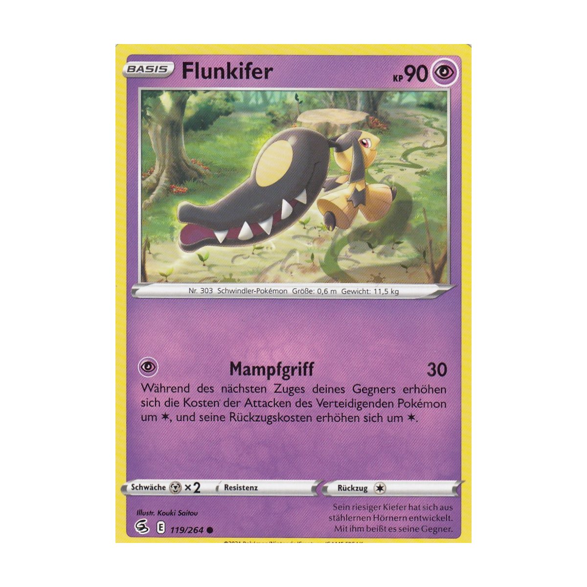 Flunkifer 119/264 Fusions Angriff Pokemon Karte günstig kaufen