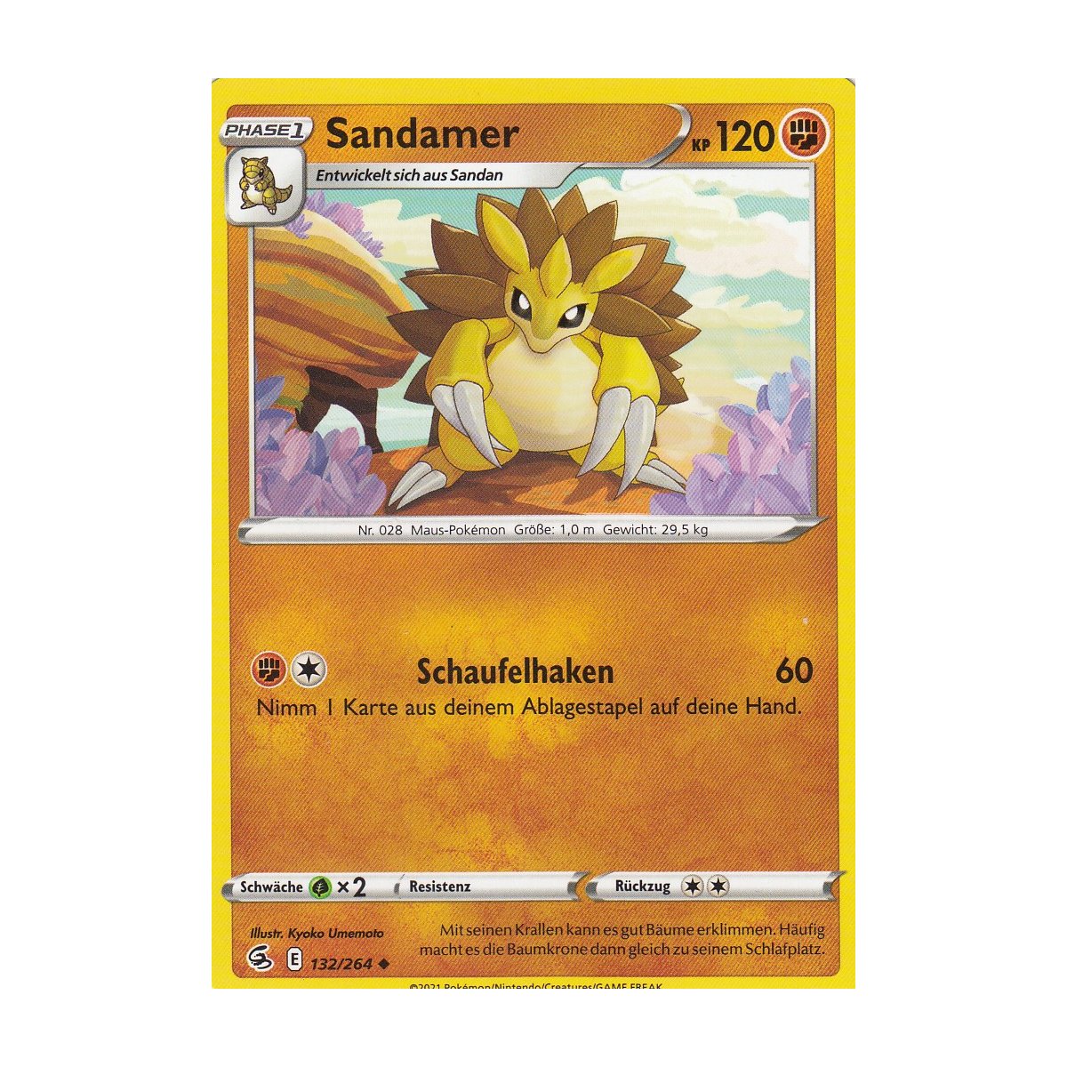 Sandamer 132/264 Fusions Angriff Pokemon Karte günstig kaufen