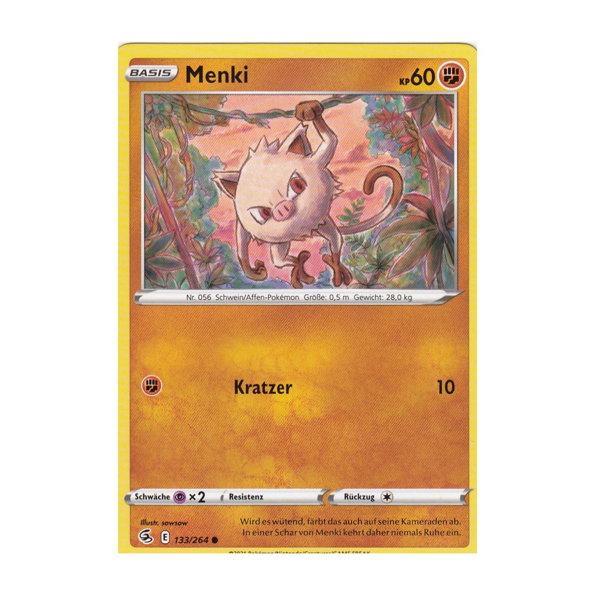 Menki 133/264 Fusions Angriff Pokemon Karte günstig kaufen