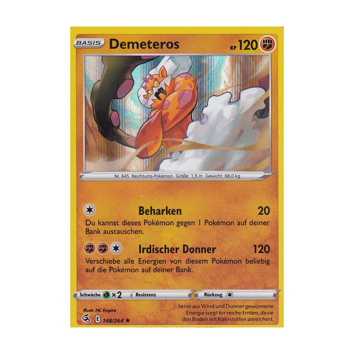Demeteros 148/264 HOLO Fusions Angriff Pokemon Karte kaufen