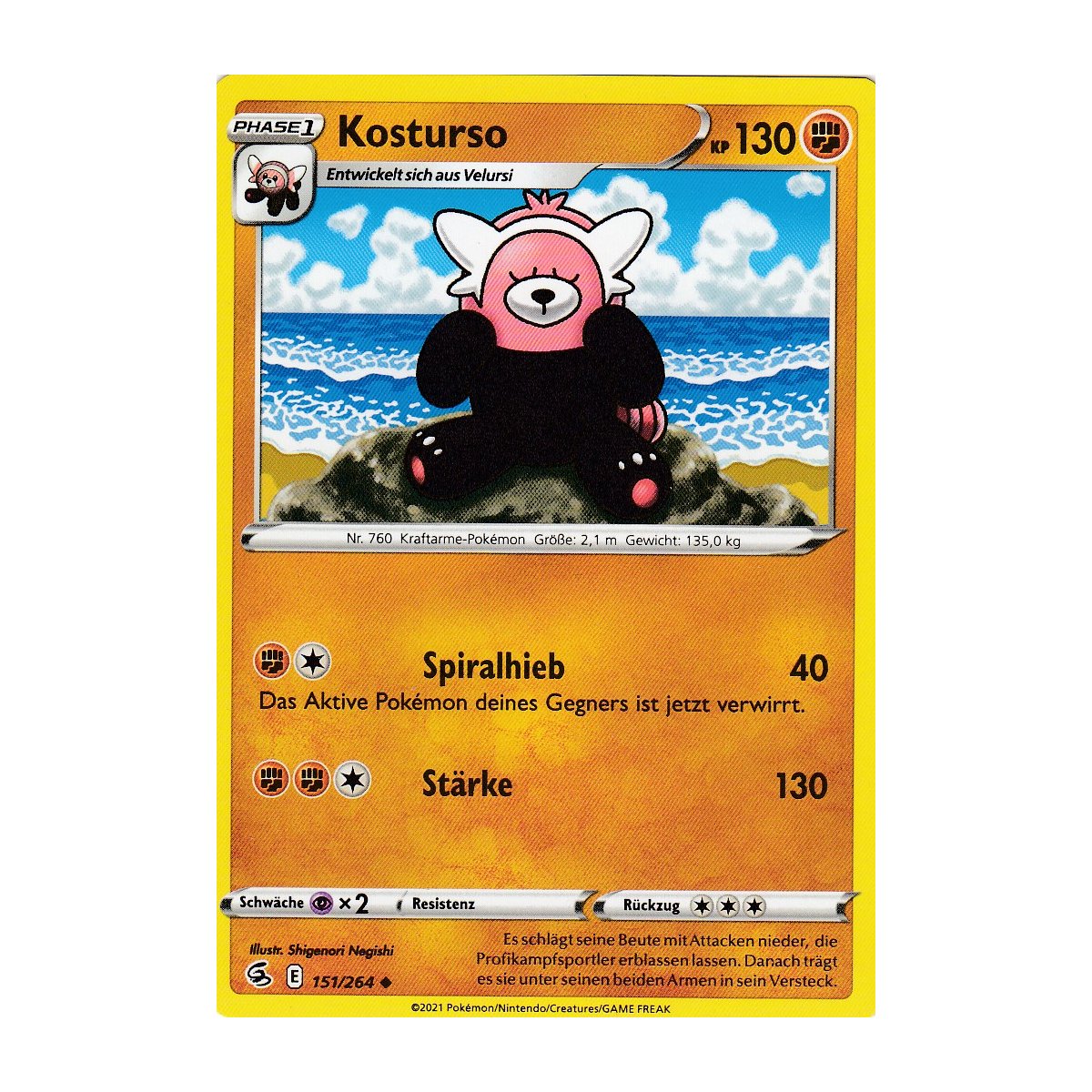 Kosturso 151/264 Fusions Angriff Pokemon Karte günstig kaufen