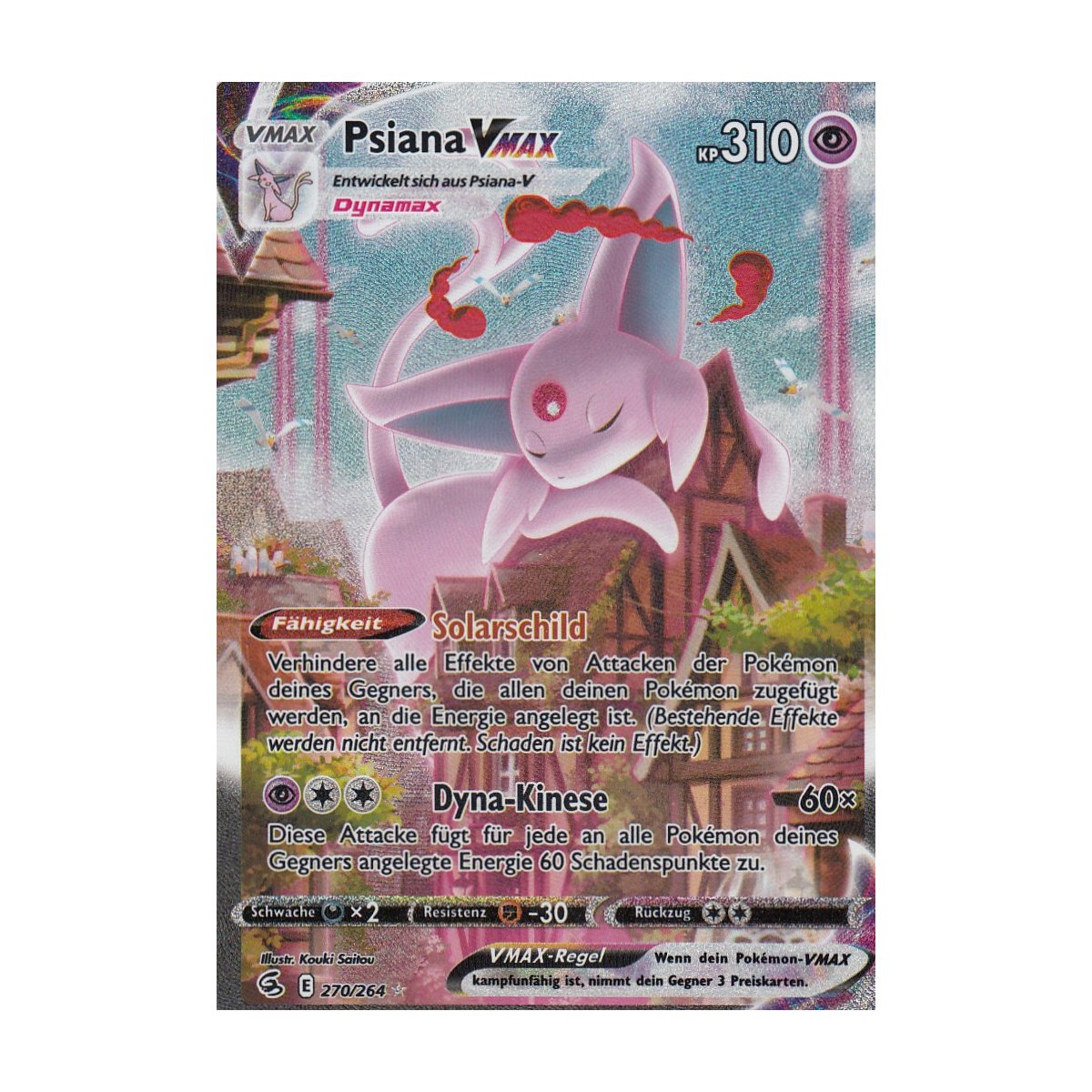 Psiana-VMAX 270/264 RAINBOW Fusions Angriff Pokemon Karte kaufen