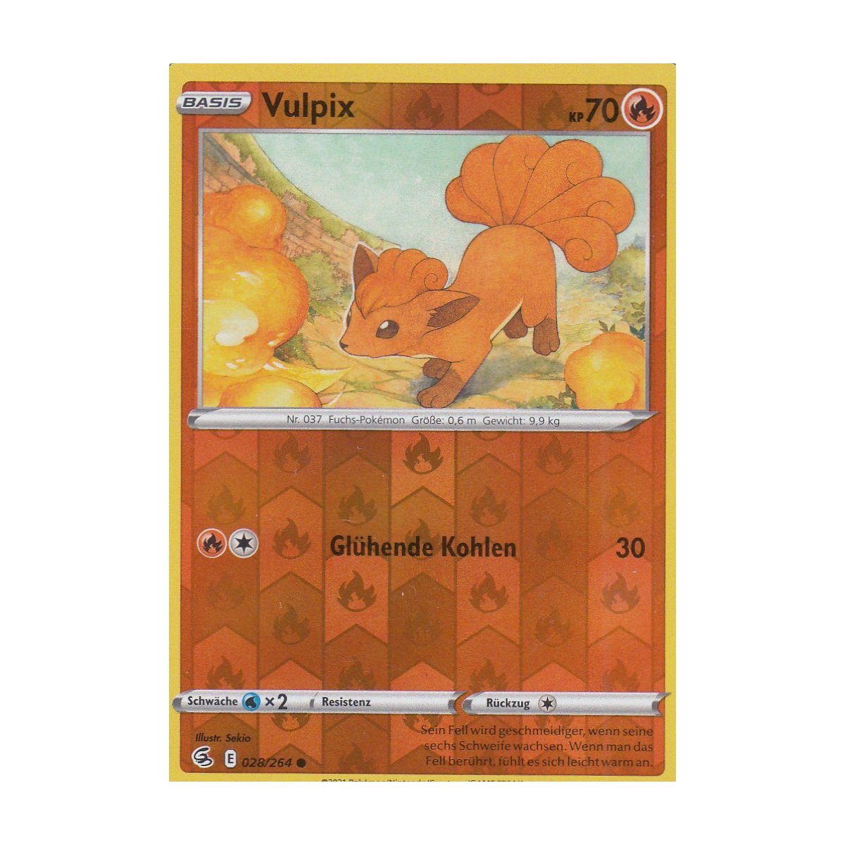 Vulpix 028/264 REVERSE HOLO Fusions Angriff Pokemon Karte kaufen