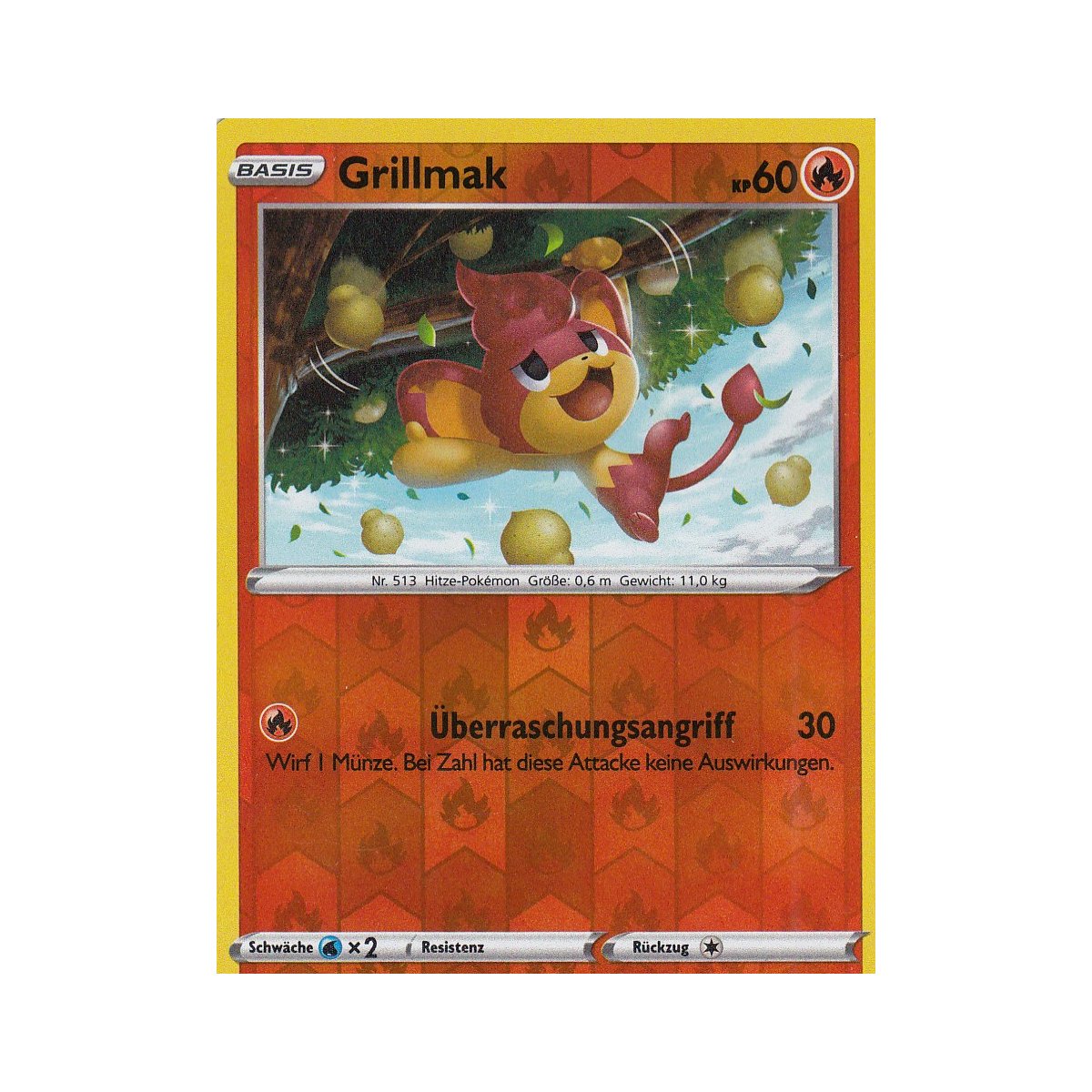 Grillmak 037/264 REVERSE HOLO Fusions Angriff Pokemon Karte kaufen