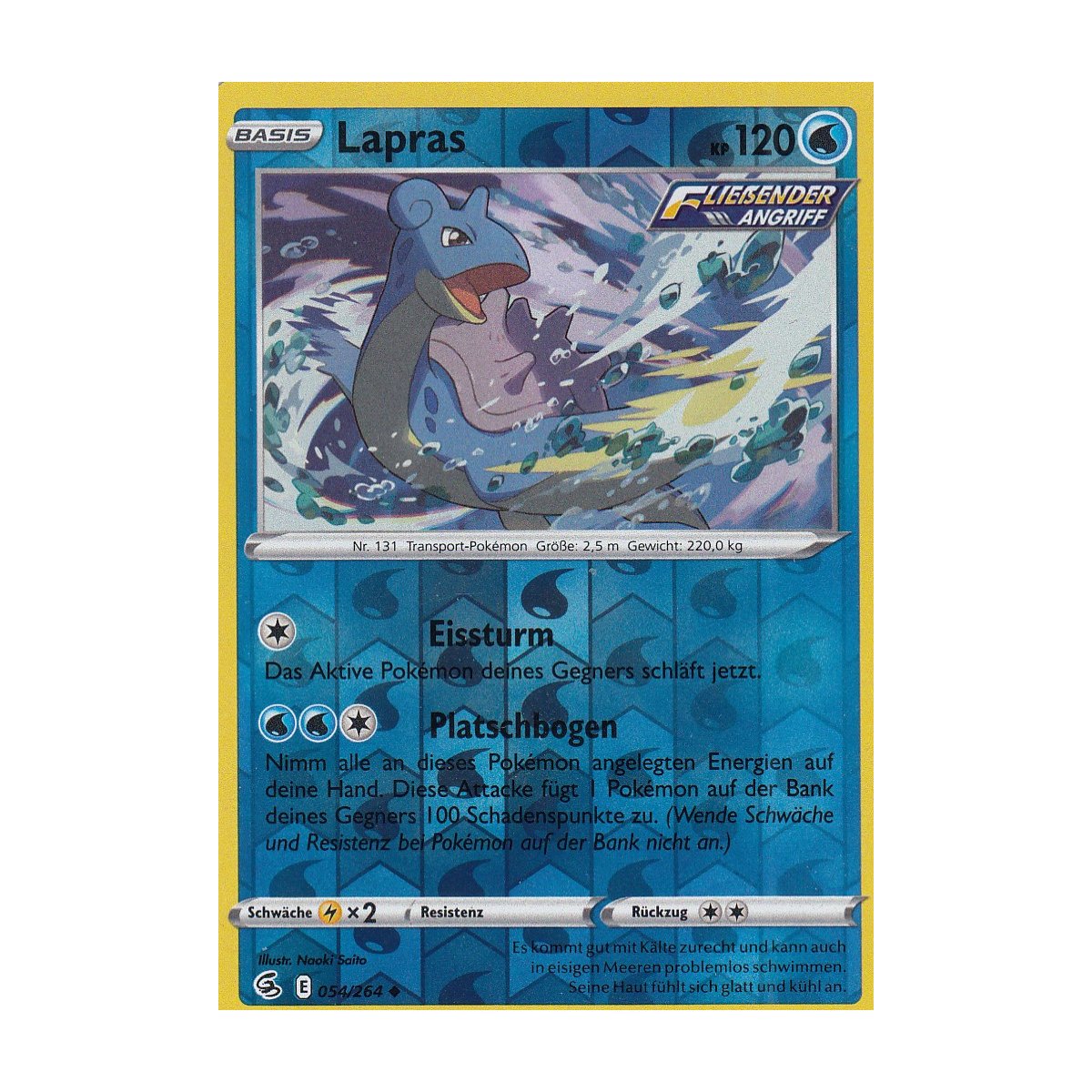 Lapras 054/264 REVERSE HOLO Fusions Angriff Pokemon Karte kaufen