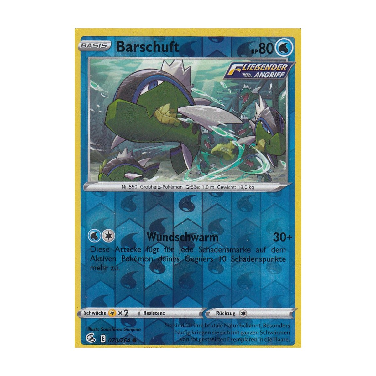 Barschuft 070/264 REVERSE HOLO Fusions Angriff Pokemon Karte kaufen