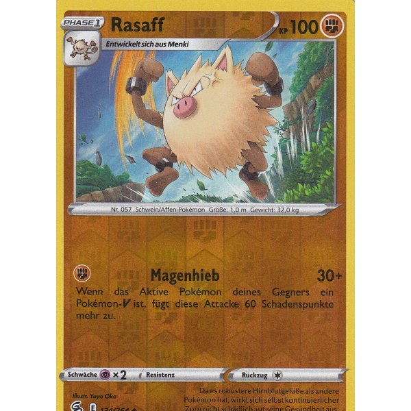 Rasaff 134/264 REVERSE HOLO Fusions Angriff Pokemon Karte kaufen