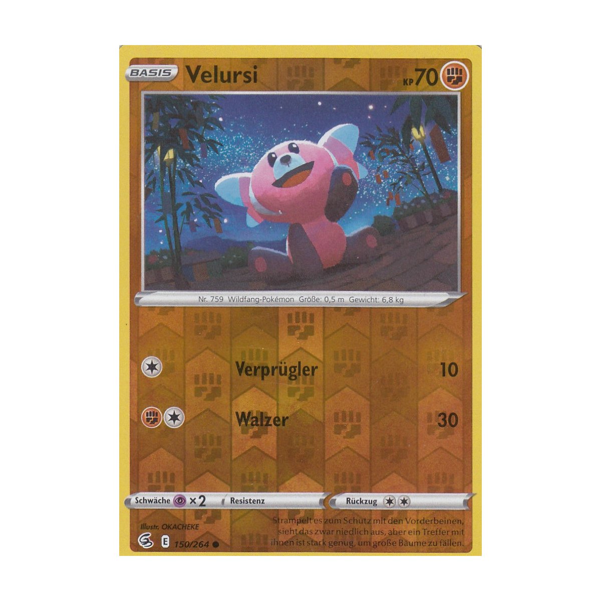 Velursi 150/264 REVERSE HOLO Fusions Angriff Pokemon Karte kaufen