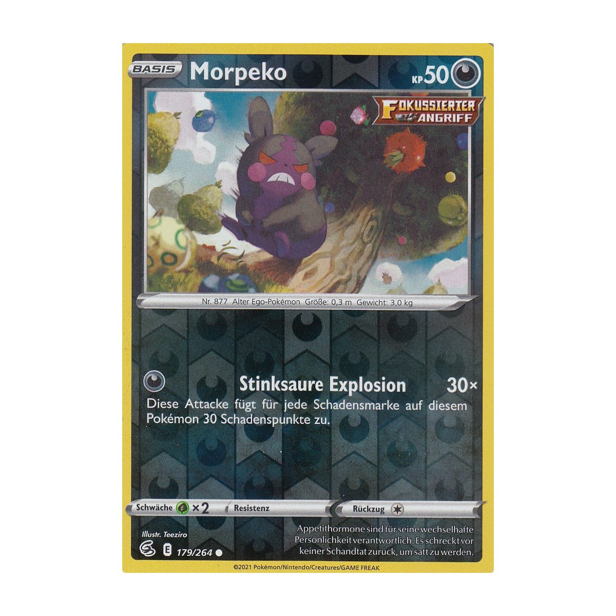 Morpeko 179/264 REVERSE HOLO Fusions Angriff Pokemon Karte kaufen