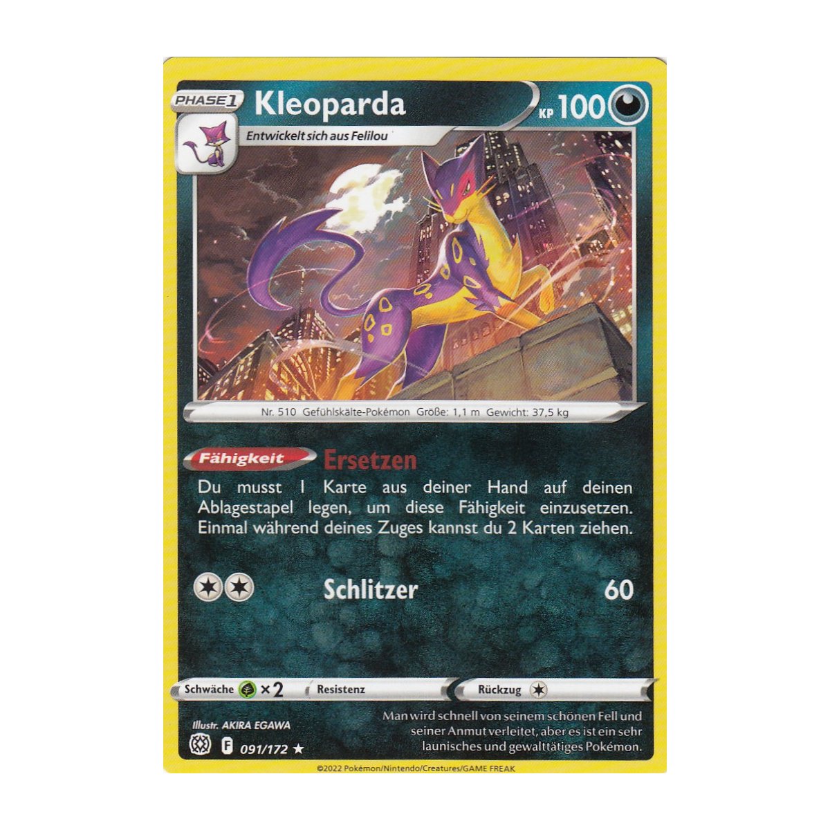 Kleoparda 091/172 Strahlende Sterne Pokemon Karte günstig kaufen
