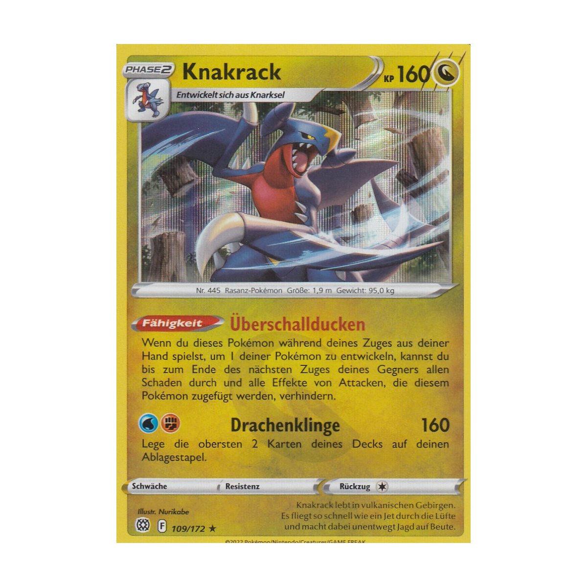 Knakrack 109/172 HOLO Strahlende Sterne Pokemon Karte kaufen