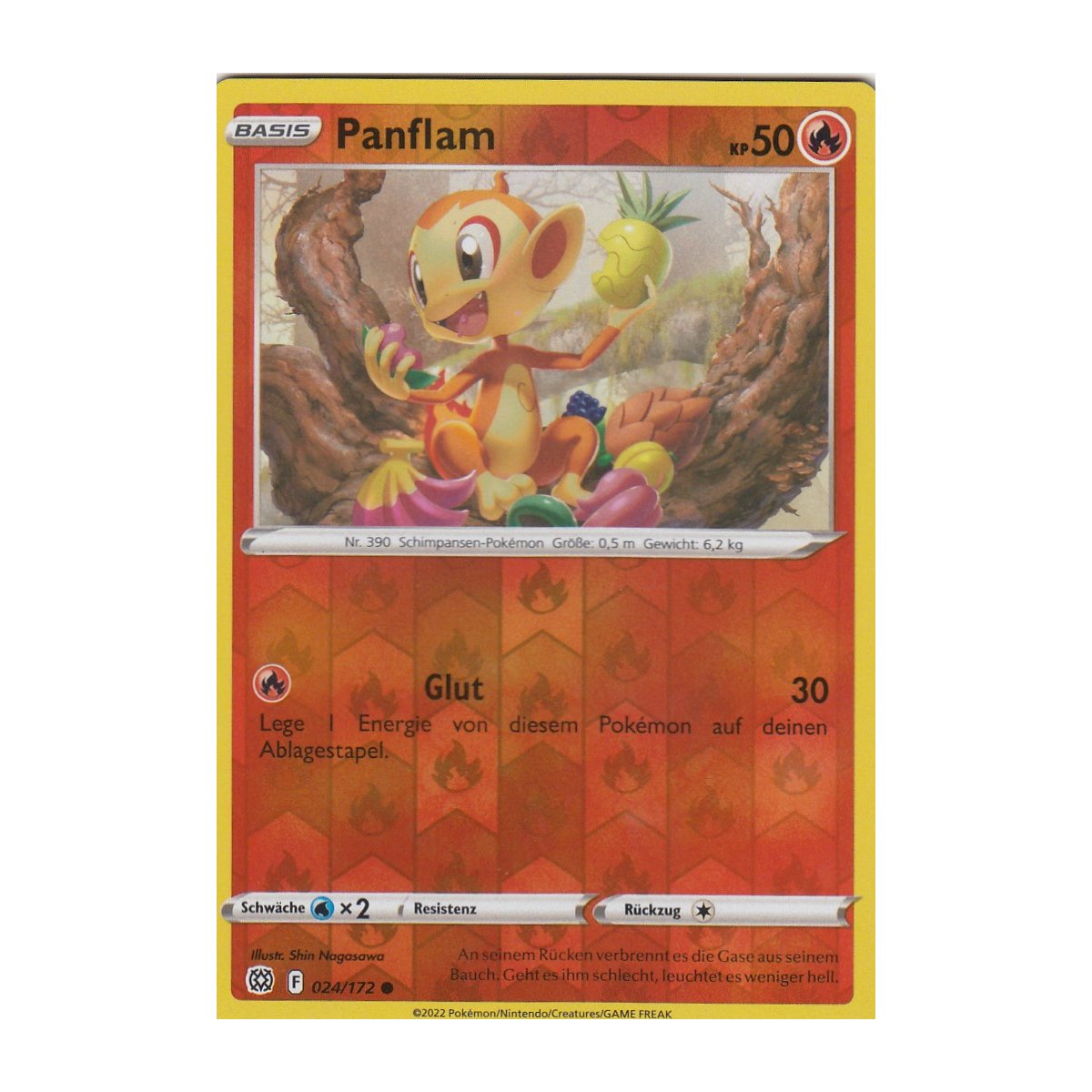 Panflam 024/172 REVERSE HOLO Strahlende Sterne Pokemon Karte kaufen