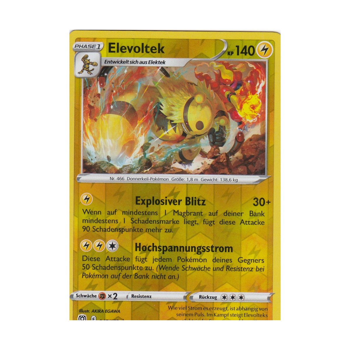 Elevoltek 047/172 REVERSE HOLO Strahlende Sterne Pokemon Karte kaufen