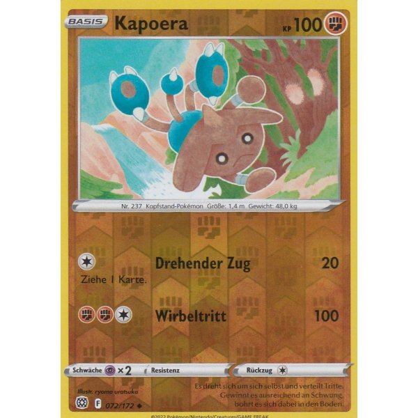 Kapoera 072/172 REVERSE HOLO Strahlende Sterne Pokemon Karte kaufen