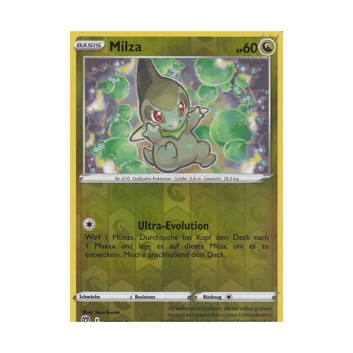 Milza 110/172 REVERSE HOLO Strahlende Sterne Pokemon Karte kaufen