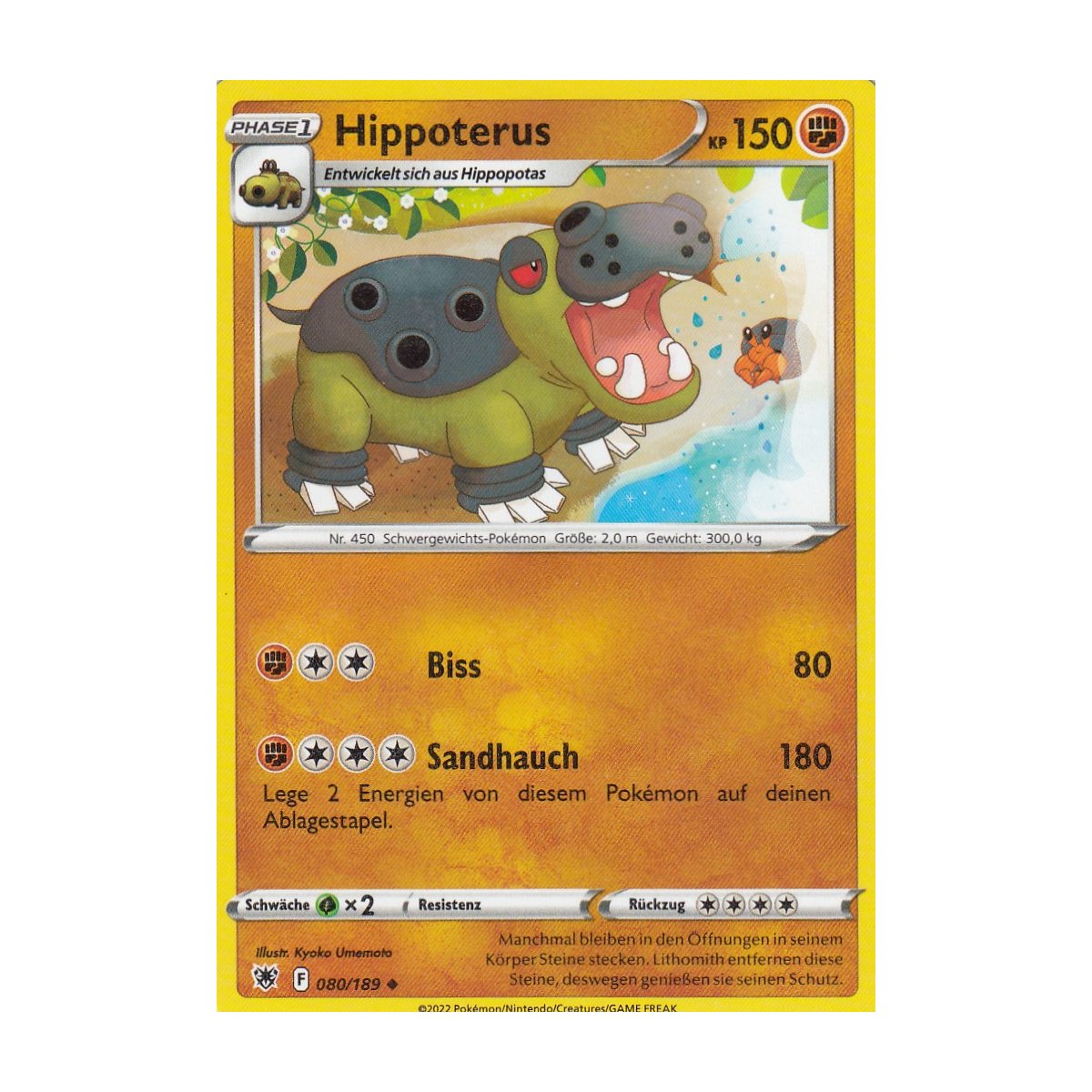 Hippoterus 080/189 Astralglanz Pokemon Karte günstig kaufen