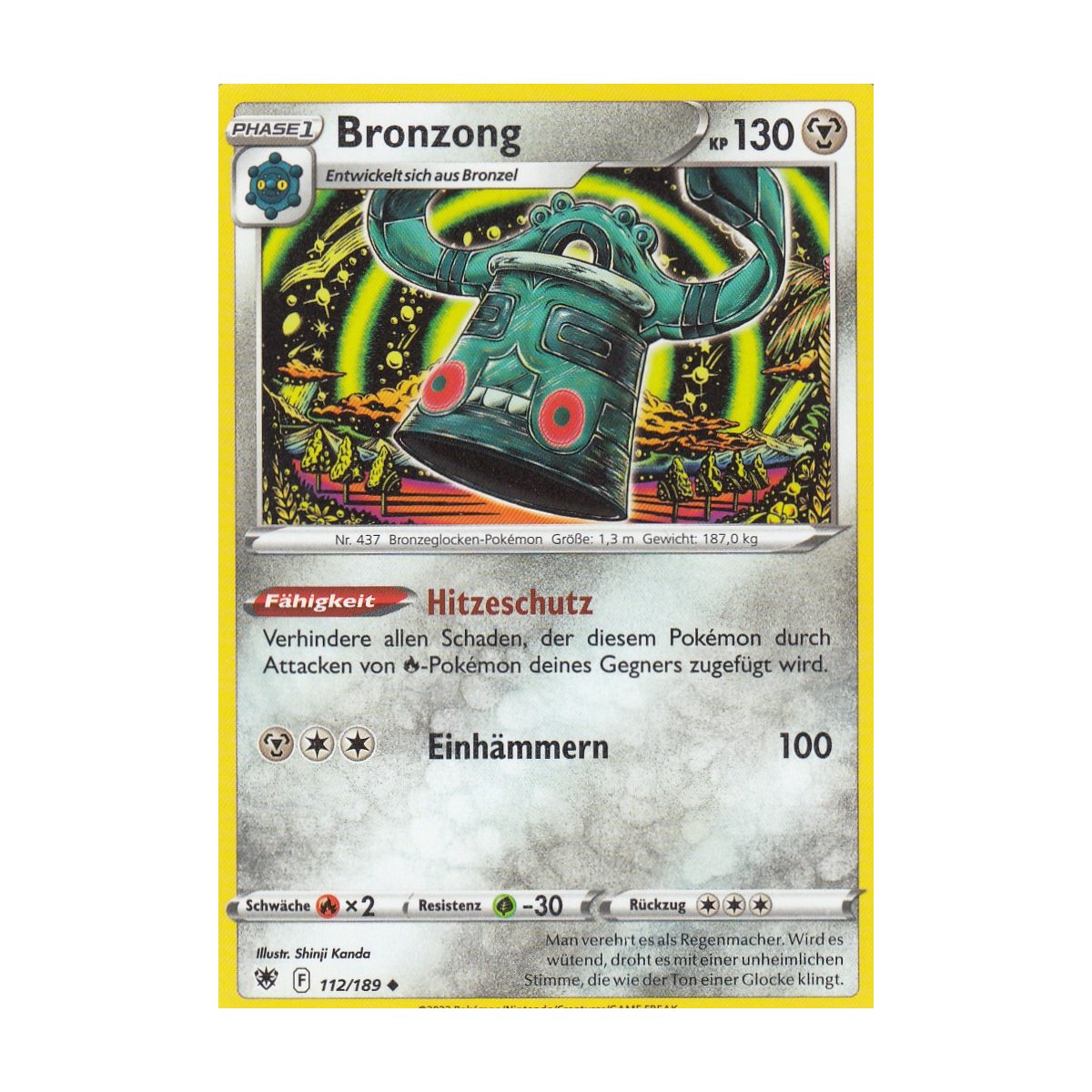 Bronzong 112/189 Astralglanz Pokemon Karte günstig kaufen