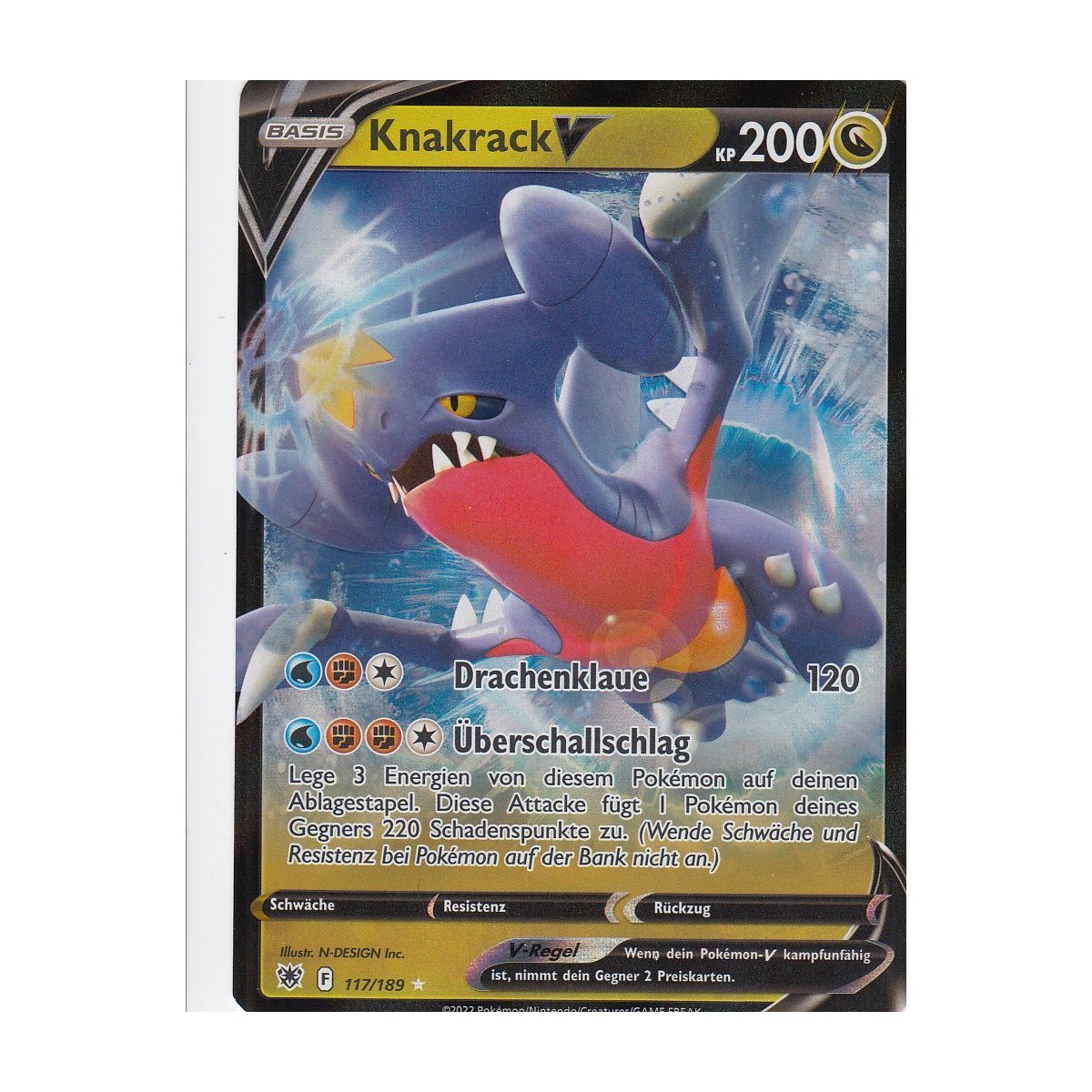 Knakrack-V 117/189 Astralglanz Pokemon Karte günstig kaufen