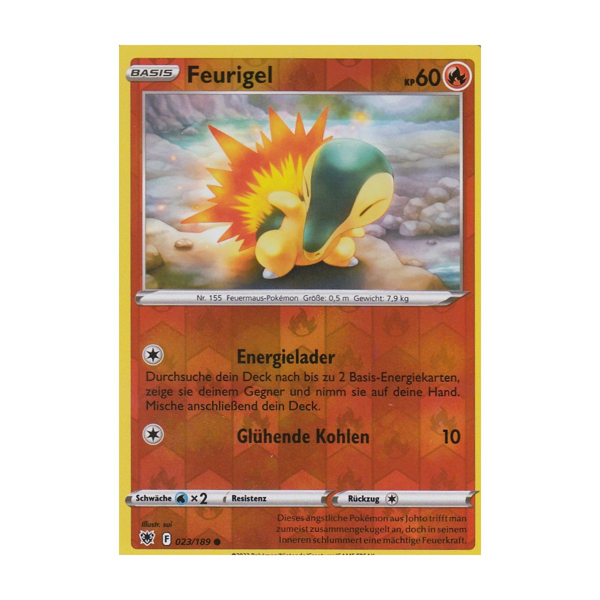 Feurigel 023/189 REVERSE HOLO Astralglanz Pokemon Karte kaufen