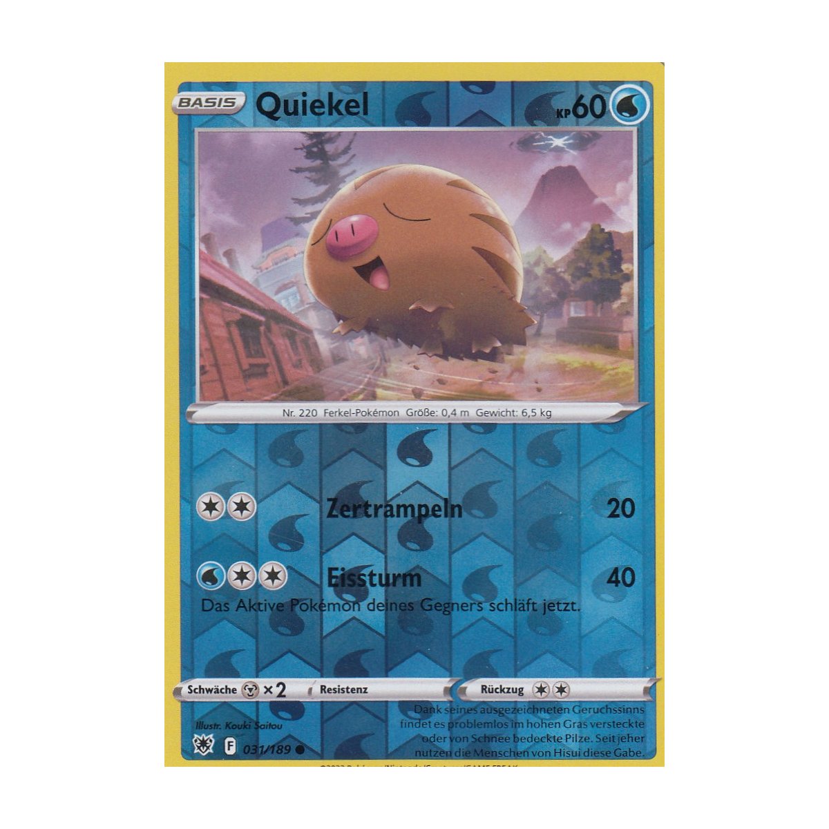 Quiekel 031/189 REVERSE HOLO Astralglanz Pokemon Karte kaufen