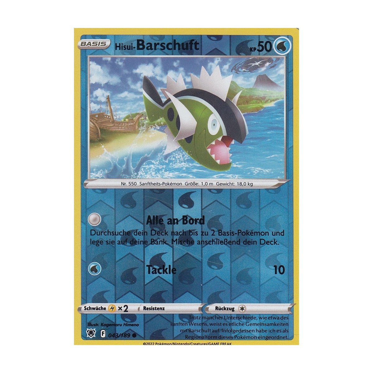 Hisui-Barschuft 043/189 REVERSE HOLO Astralglanz Pokemon Karte kaufen