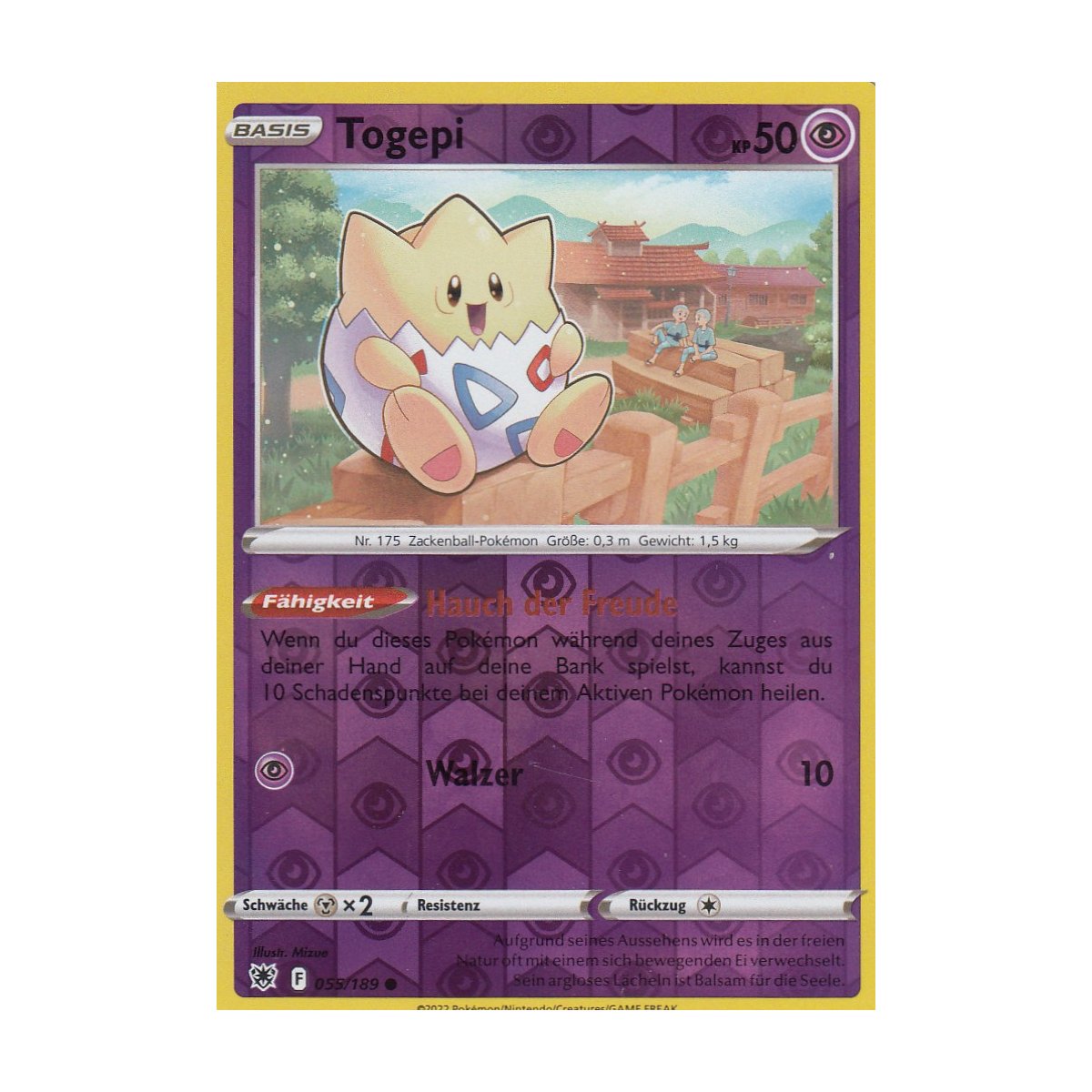 Togepi 055/189 REVERSE HOLO Astralglanz Pokemon Karte kaufen