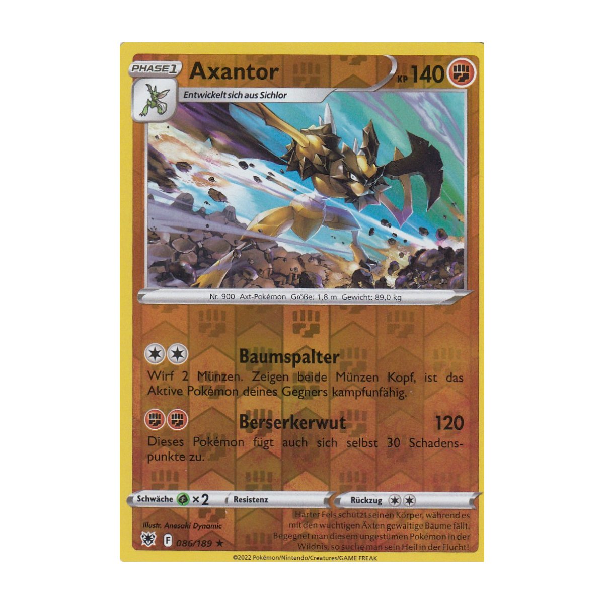 Axantor 086/189 HOLO REVERSE HOLO Astralglanz Pokemon Karte kaufen