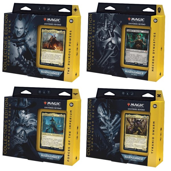 Warhammer 40K alle 4 Premium Commander Decks (englisch) Magic the ...
