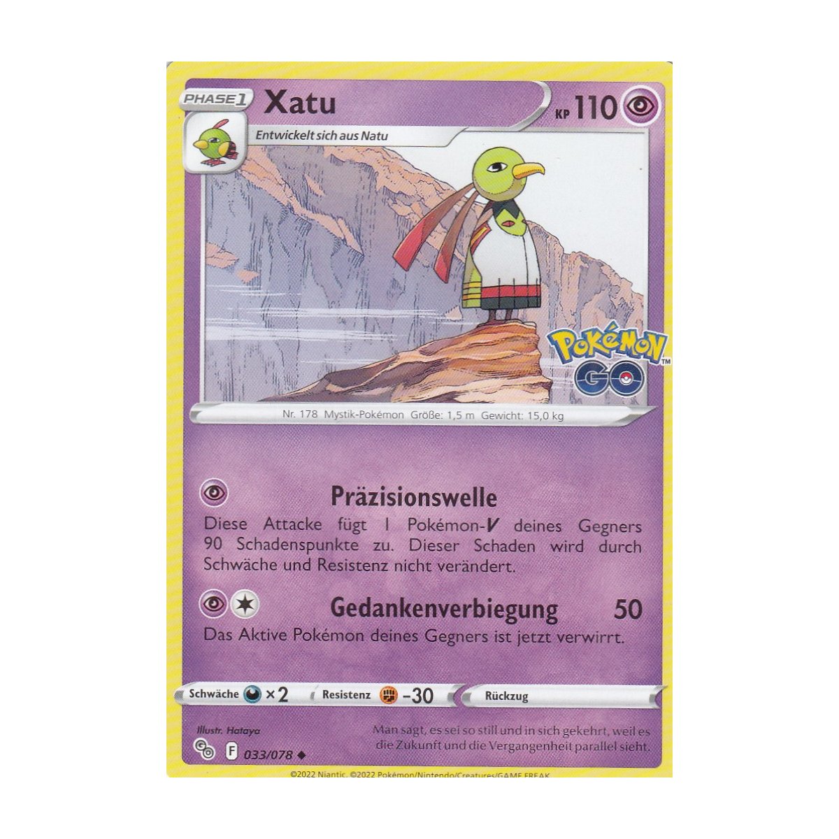 Xatu 033/078 Pokemon GO Pokemon Karte günstig kaufen